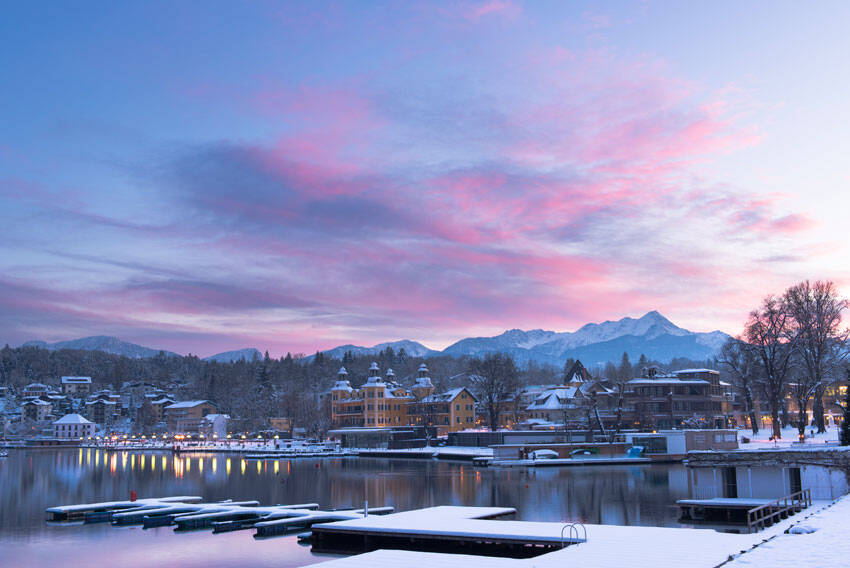 Zona turistica del lago Wörthersee: vacanze invernali in Austria